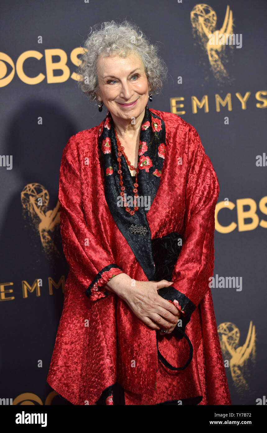Actor Margaret Atwood arrives for the 69th annual Primetime Emmy Awards ...