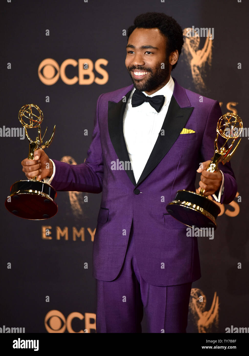 Actor/producer Donald Glover, winner of the awards for Outstanding Lead ...
