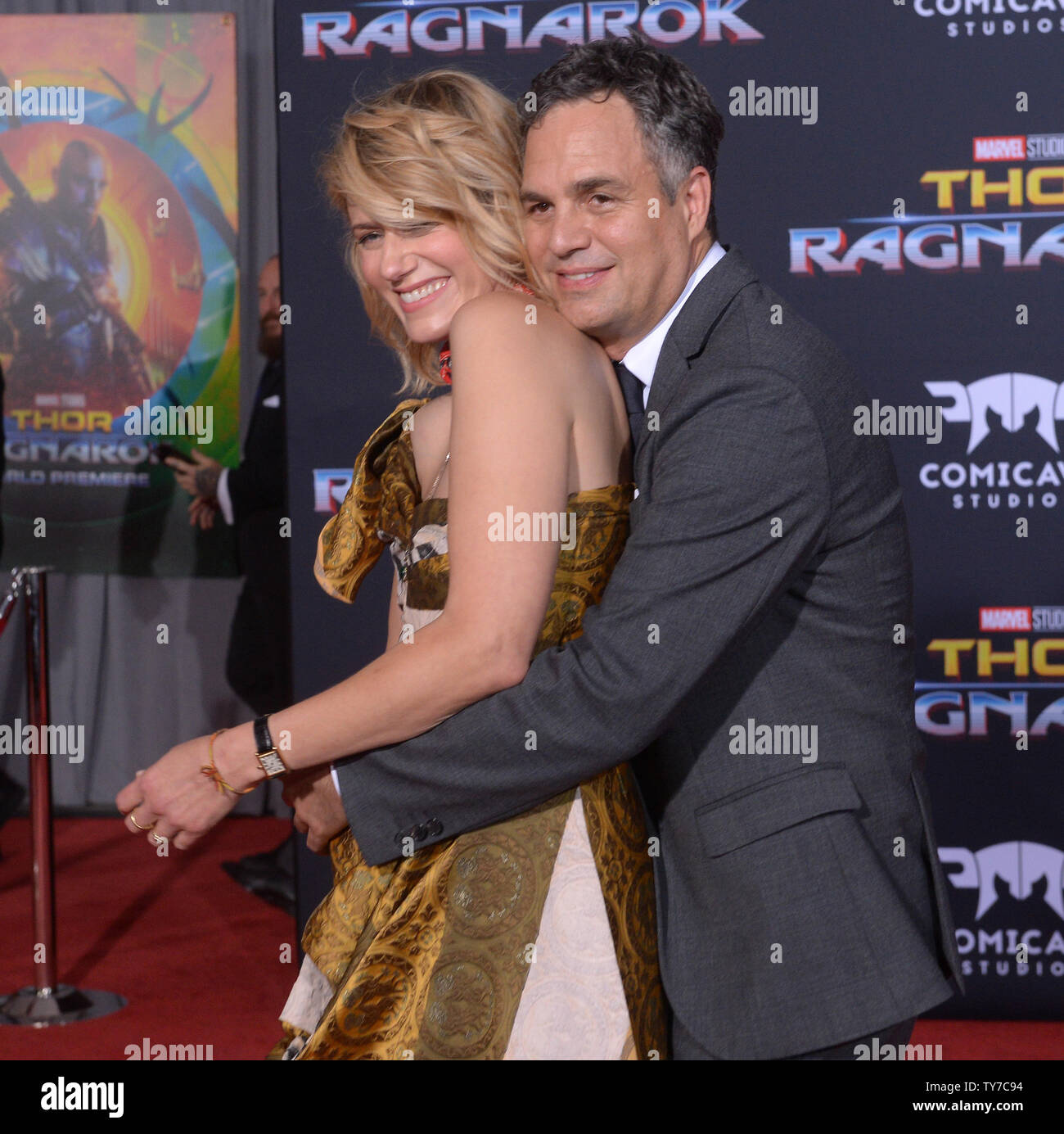 Actor Mark Ruffalo and his wife Sunrise Coigney attend the premiere of ...