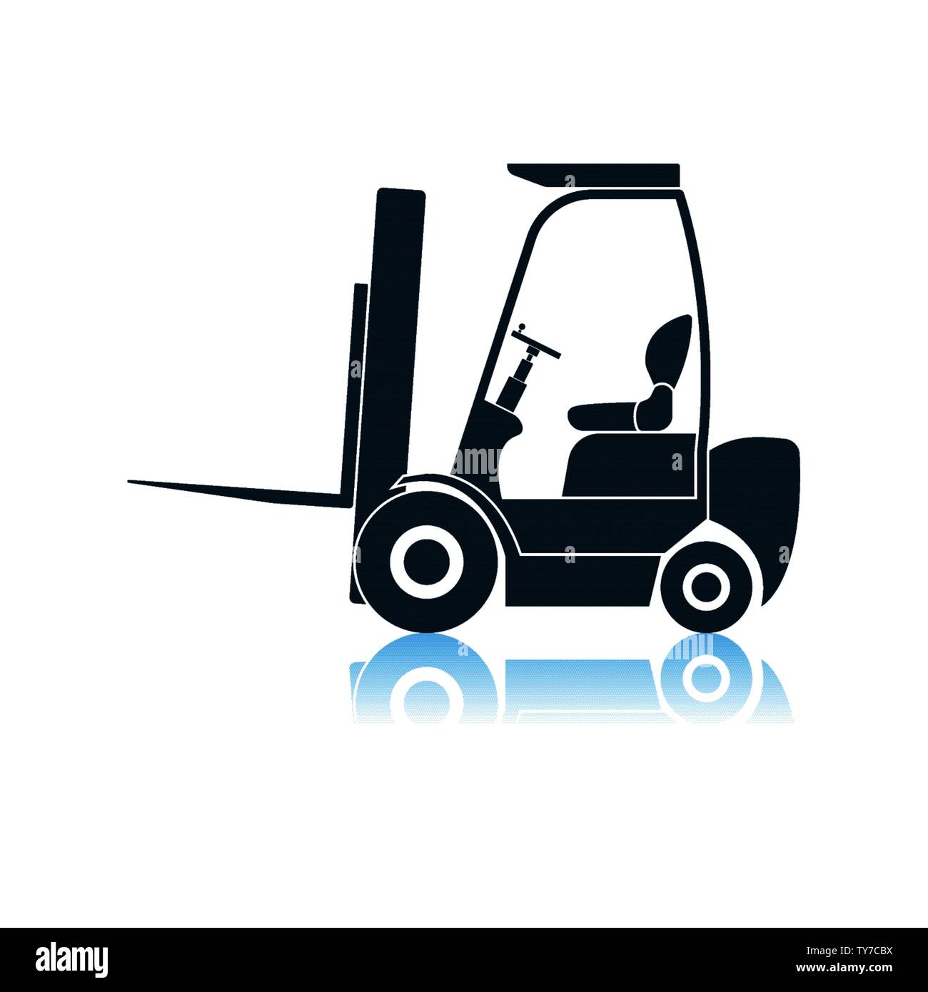 Forklift icon hi-res stock photography and images - Alamy