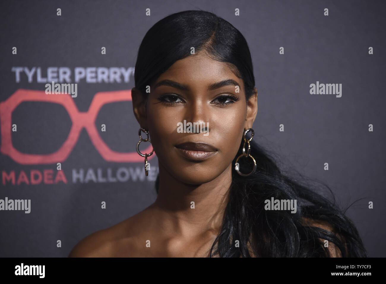 Cast member Diamond White attends the premiere of the motion picture ...