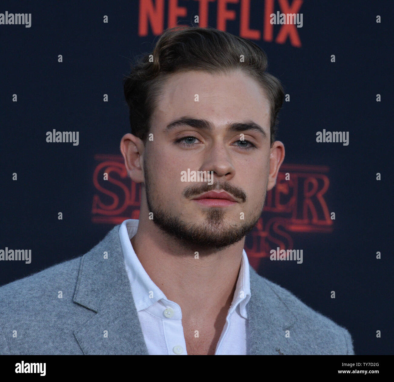 Cast member Dacre Montgomery attends the premiere of Netflix's ...