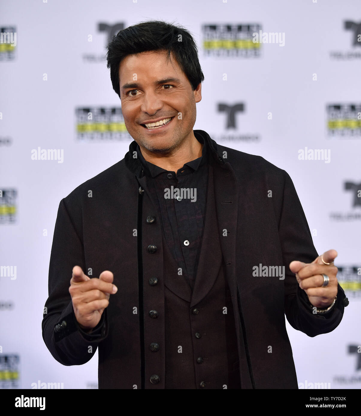 Puerto Rican singer Chayanne arrives for the Latin American Music ...