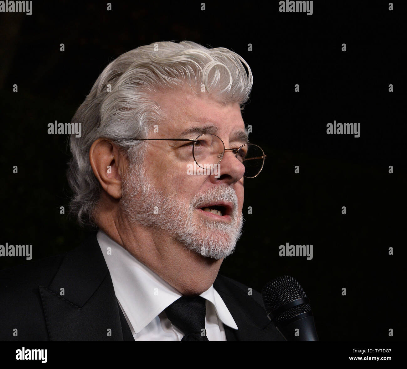 Director George Lucas attends the seventh annual LACMA Art+Film gala ...