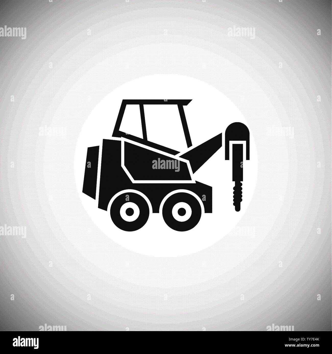 Heavy vehicle related icon on background for graphic and web design ...