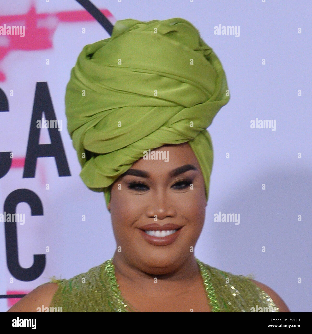 Patrickstarrr arrives for the annual American Music Awards held at ...