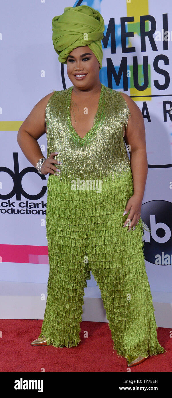 Patrickstarrr arrives for the annual American Music Awards held at ...