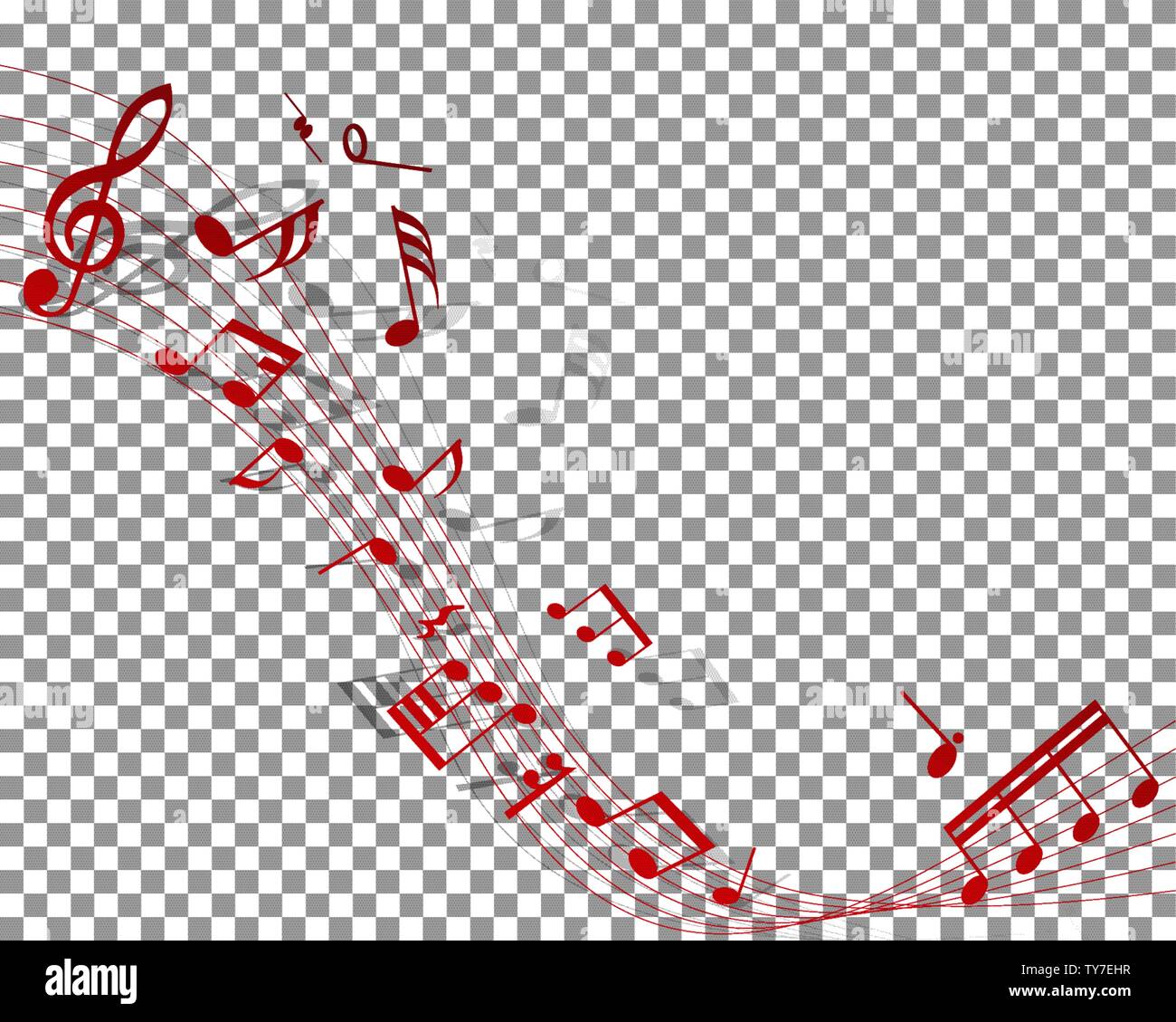 Vector Notes Design With Transparency Grid on Back. Vector Illustration ...