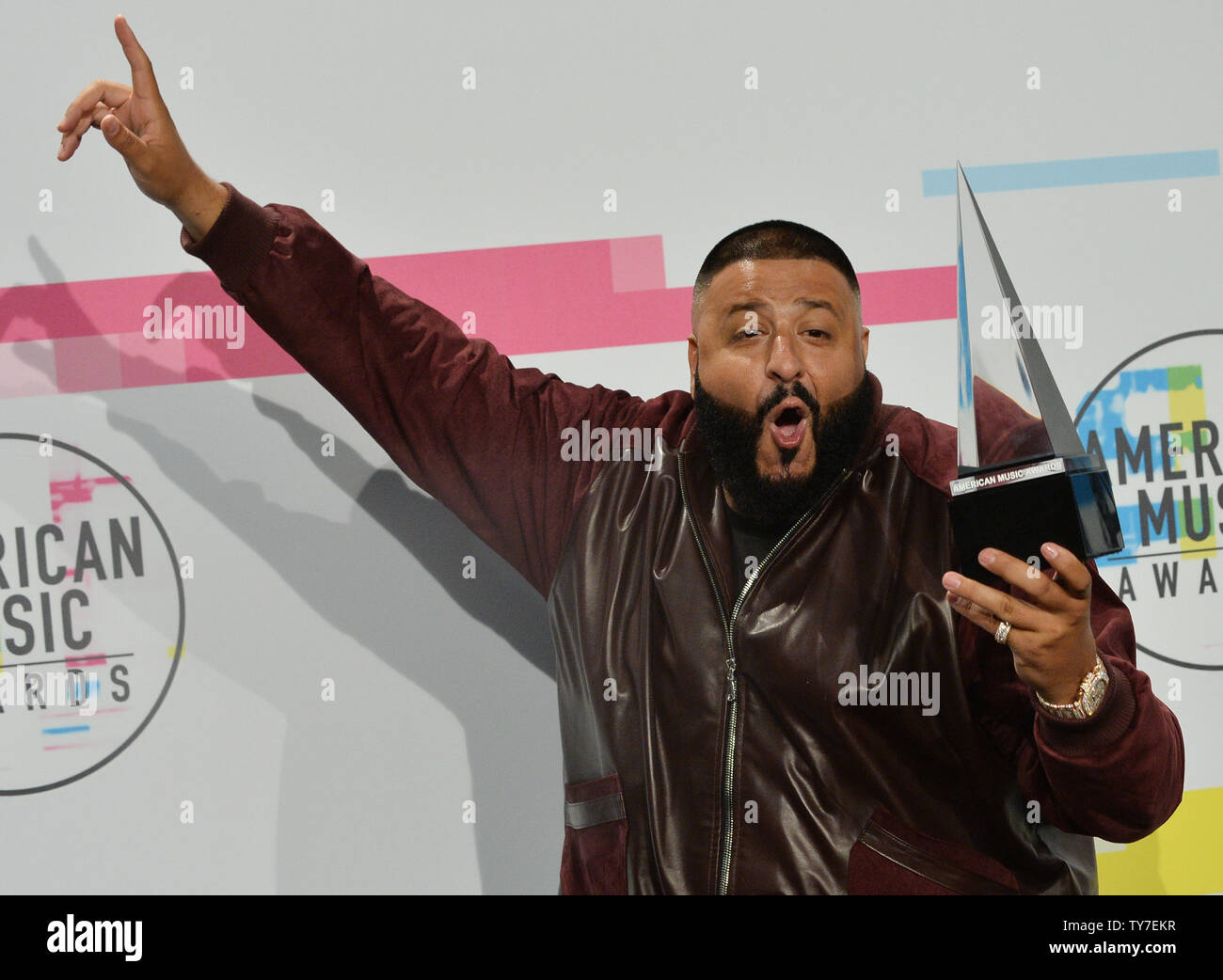DJ Khaled appears backstage for his win of Best Rap/Hip Hop Song at the ...