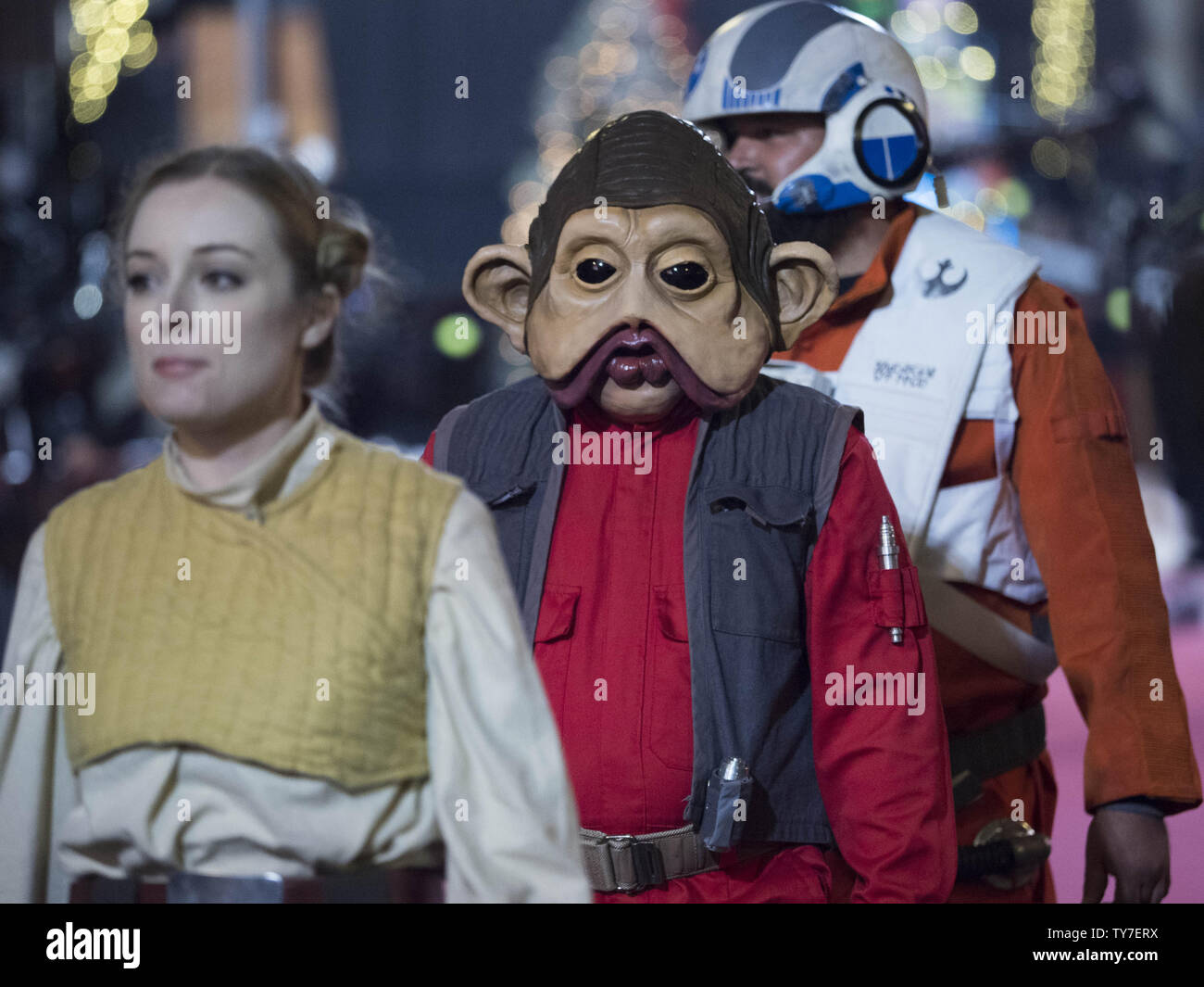 The 501st Legion characters from Star Wars are seen in the 86th annual ...