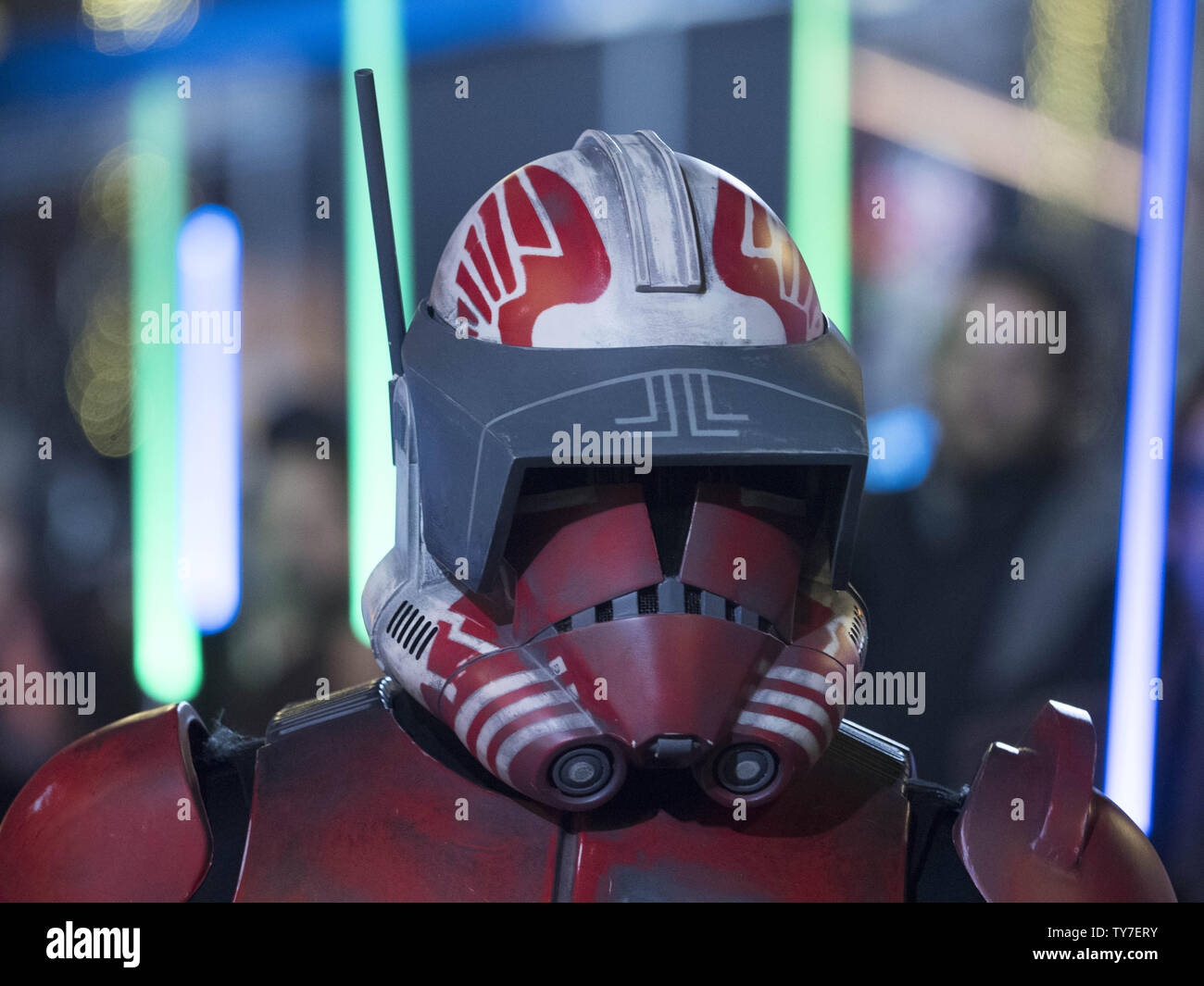 The 501st Legion characters from Star Wars are seen in the 86th annual ...