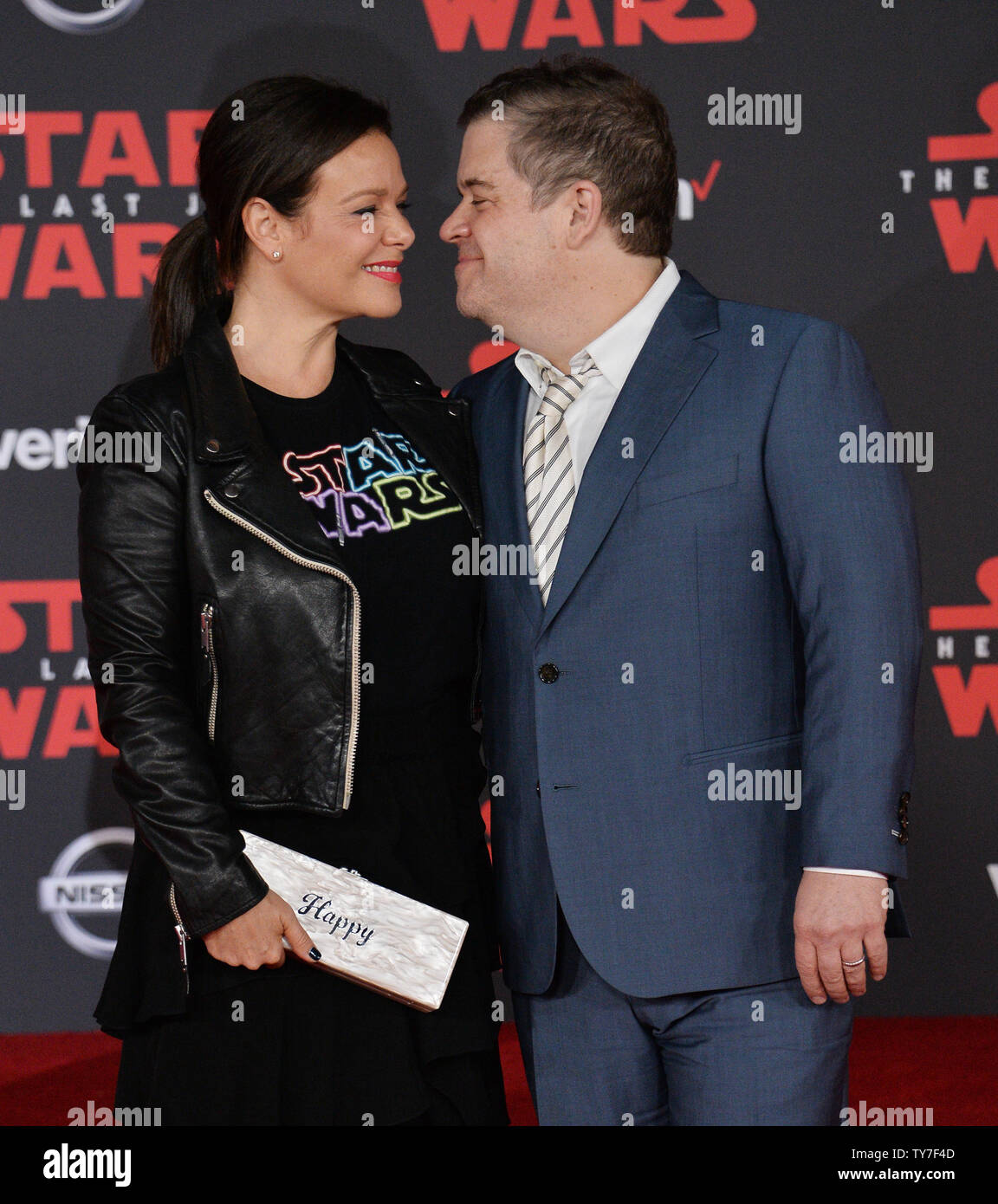 Actor Patton Oswalt and his wife, actress Meredith Salenger attends the ...