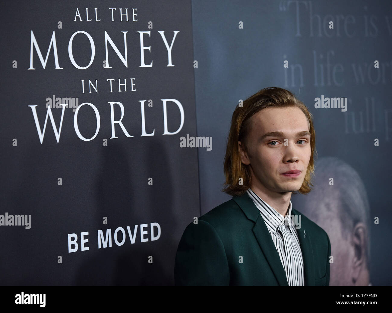Charlie Plummer attends the world premiere of 'All The Money in the ...