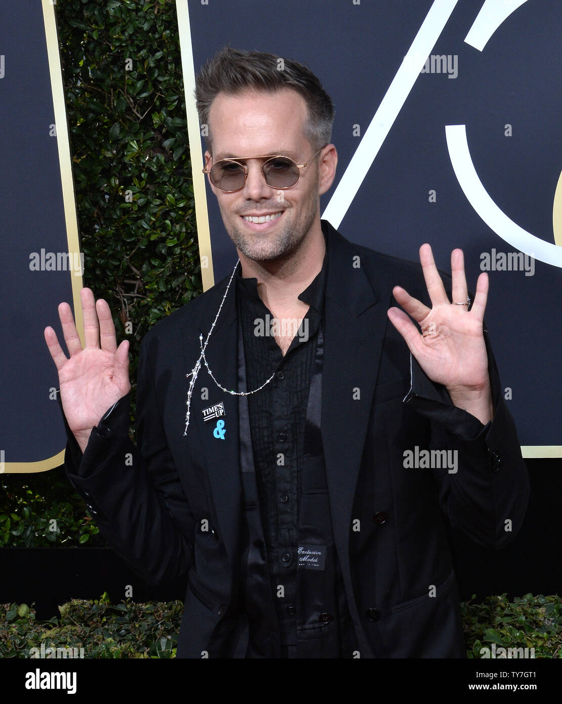 Musician Justin Tranter attends the 75th annual Golden Globe Awards at ...
