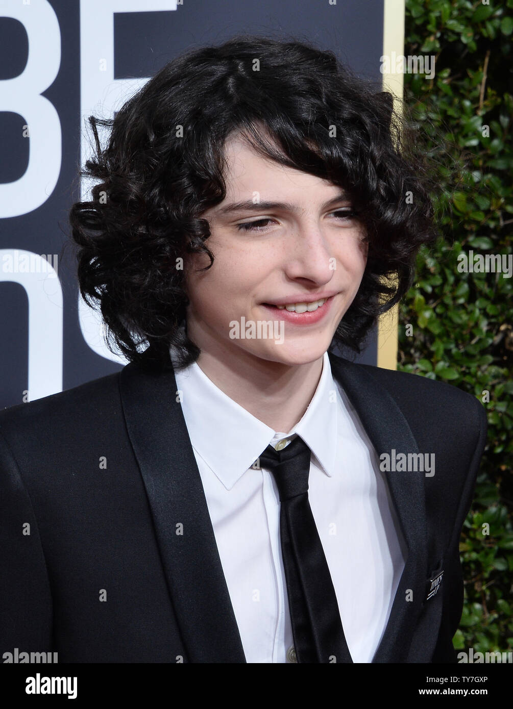 Actor Finn Wolfhard attends the 75th annual Golden Globe Awards at the ...