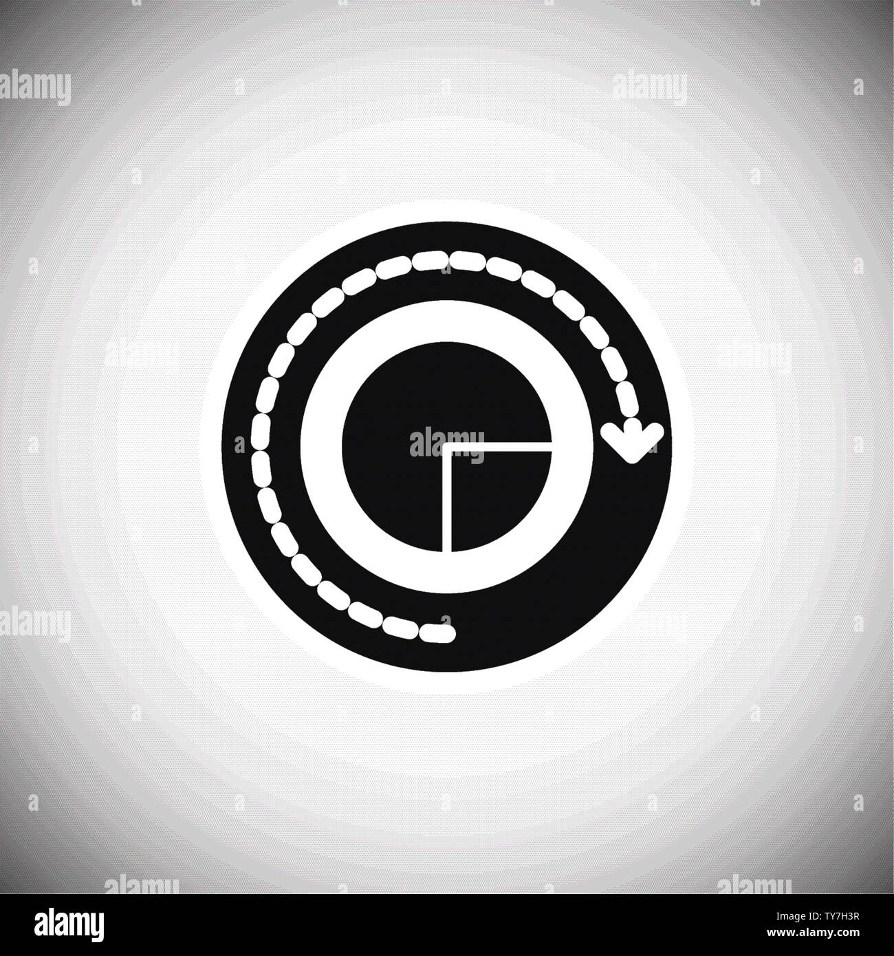 Loading related icon on background for graphic and web design. Simple ...