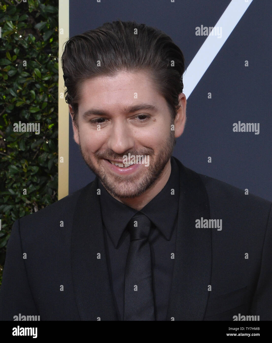 Actor Michael Zegen attends the 75th annual Golden Globe Awards at the ...