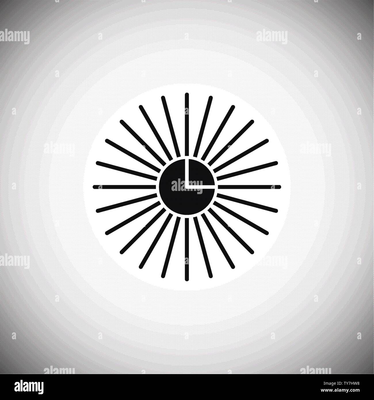 Loading related icon on background for graphic and web design. Simple ...