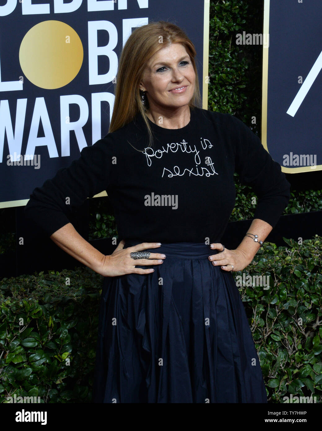 Actor Connie Britton attends the 75th annual Golden Globe Awards at the ...
