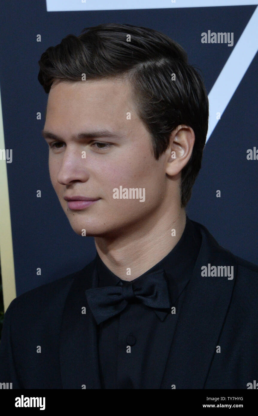 Actor Ansel Elgort attends the 75th annual Golden Globe Awards at the ...