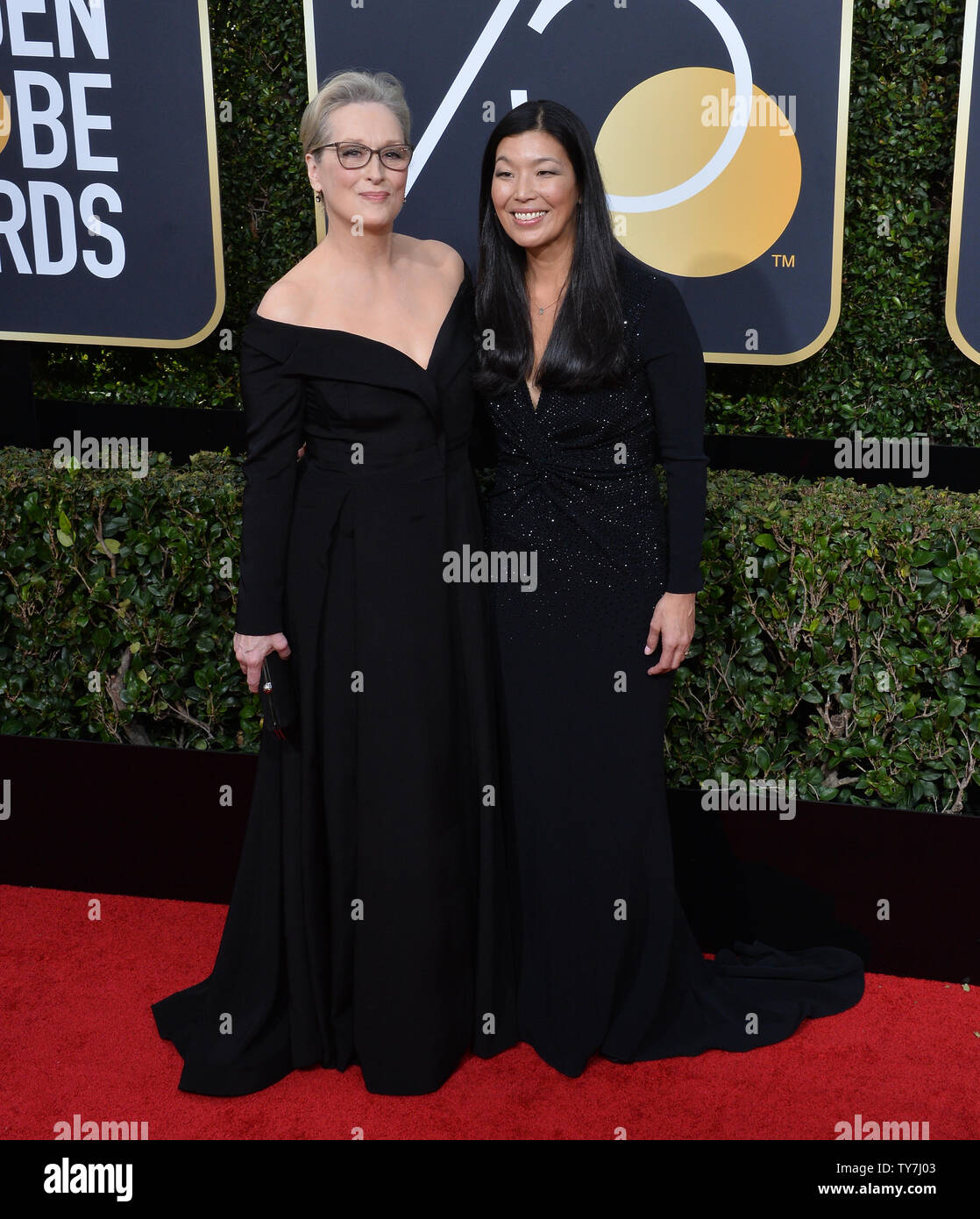 Actor Meryl Streep (L) and Ai-jen Poo, the head of the National ...