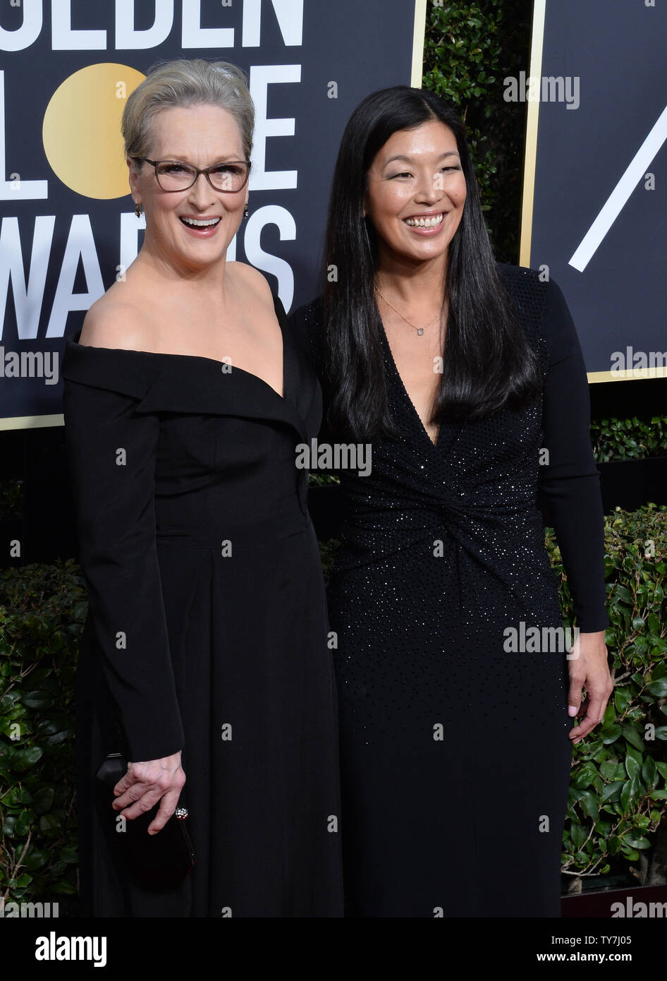 Actor Meryl Streep (L) and Ai-jen Poo, the head of the National ...