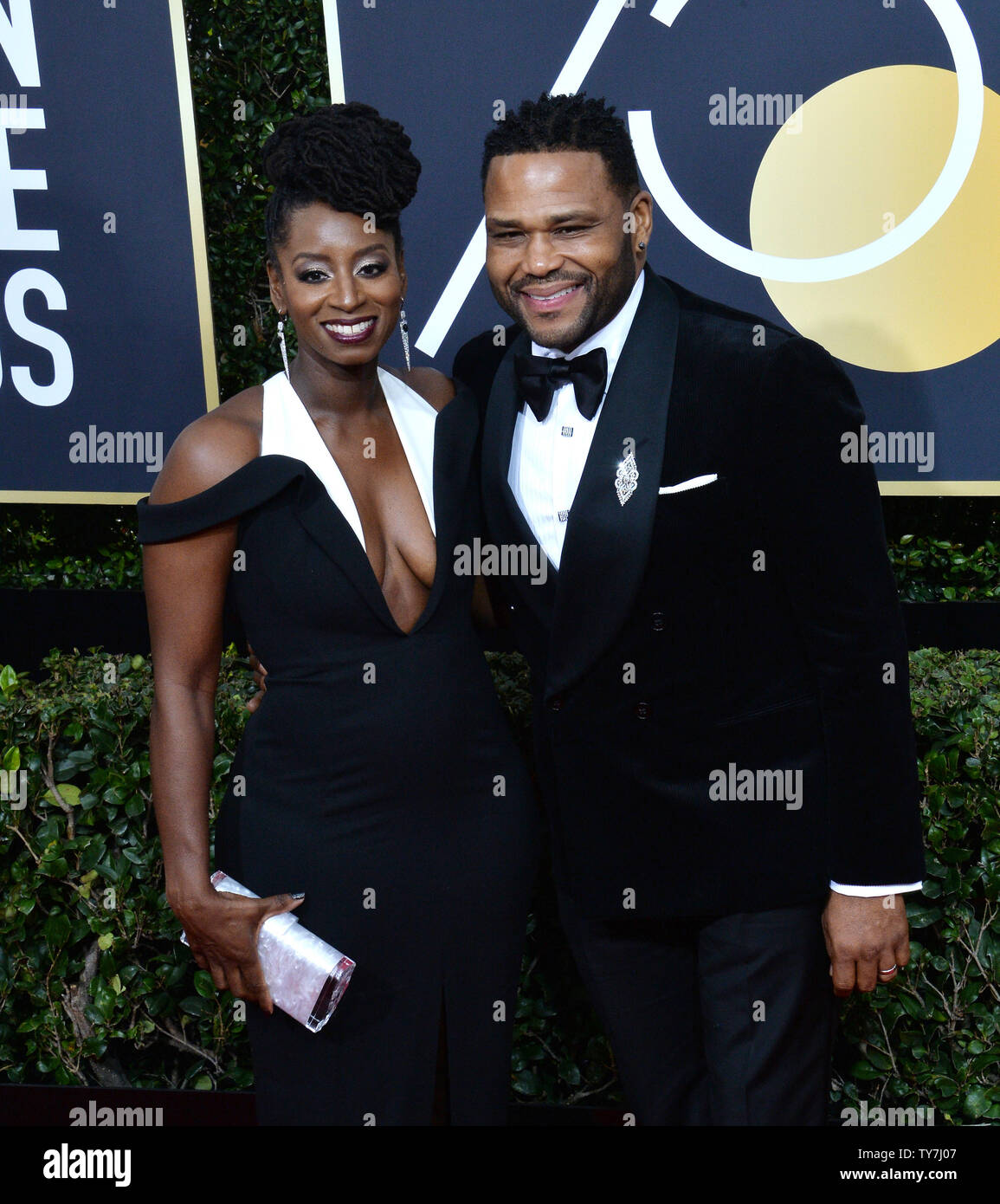 Alvina Stewart (L) and actor Anthony Anderson attend the 75th annual ...