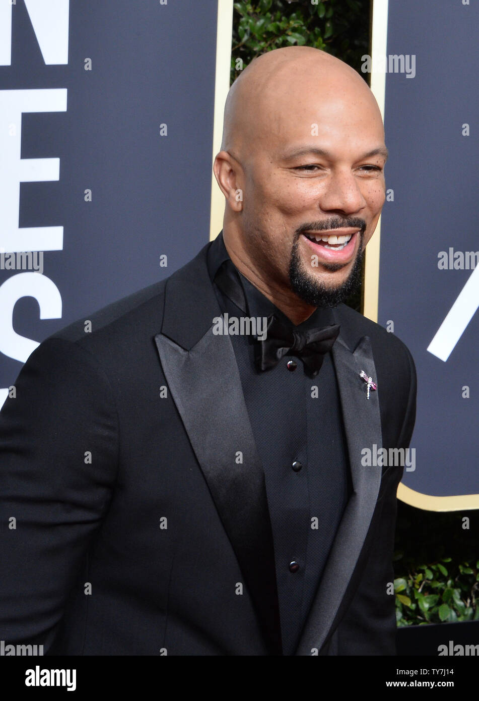 Rapper Common attends the 75th annual Golden Globe Awards at the ...