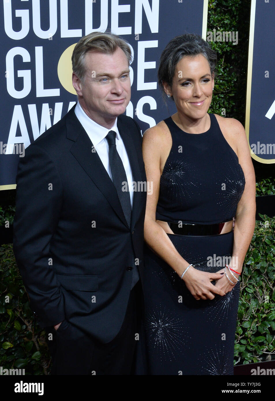 Director Christopher Nolan (L) and producer Emma Thomas attend the 75th ...