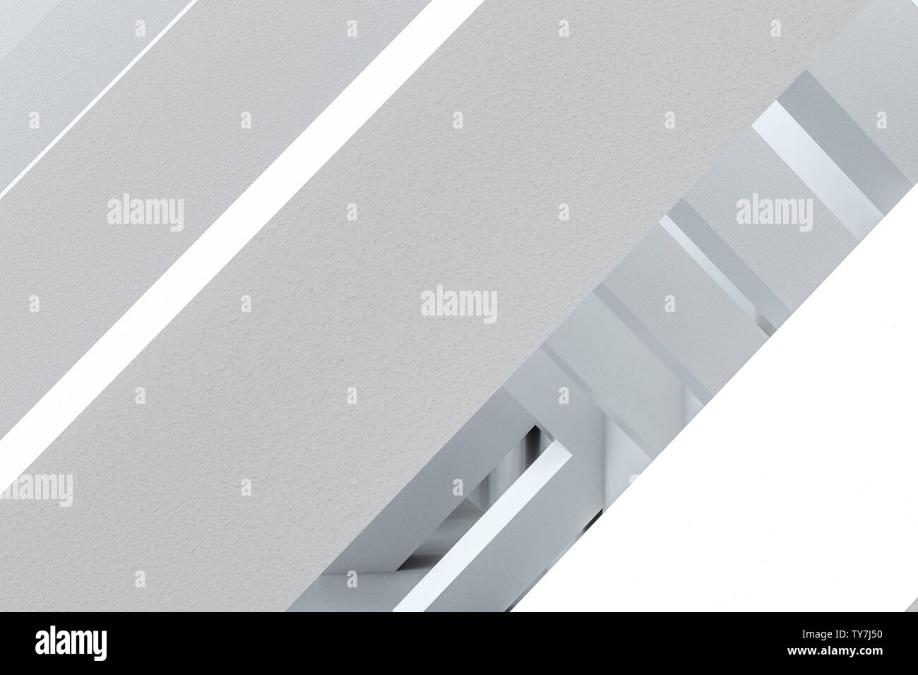 3D rendering,white square channel Stock Photo - Alamy