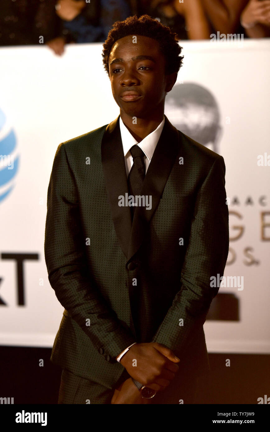 Caleb McLaughlin arrives for the 49th NAACP Image Awards at the ...