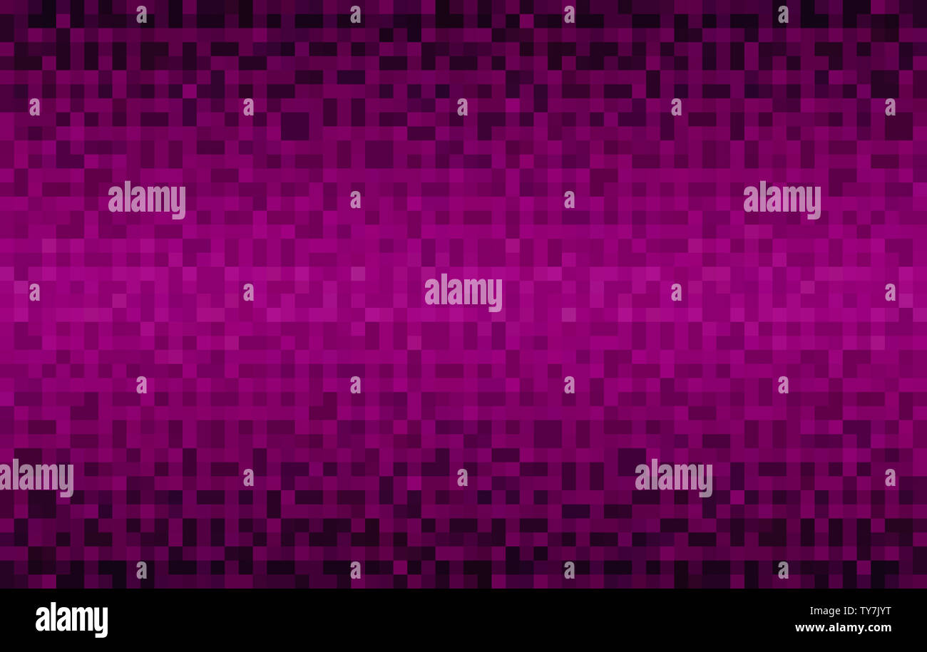 Abstract magenta gradient background. Texture with pixel square blocks ...