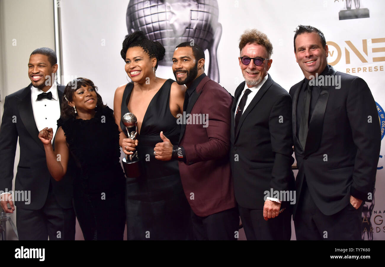 (L-R) Naturi Naughton, Courtney Kemp Agboh, Omari Hardwick, Mark Canton ...