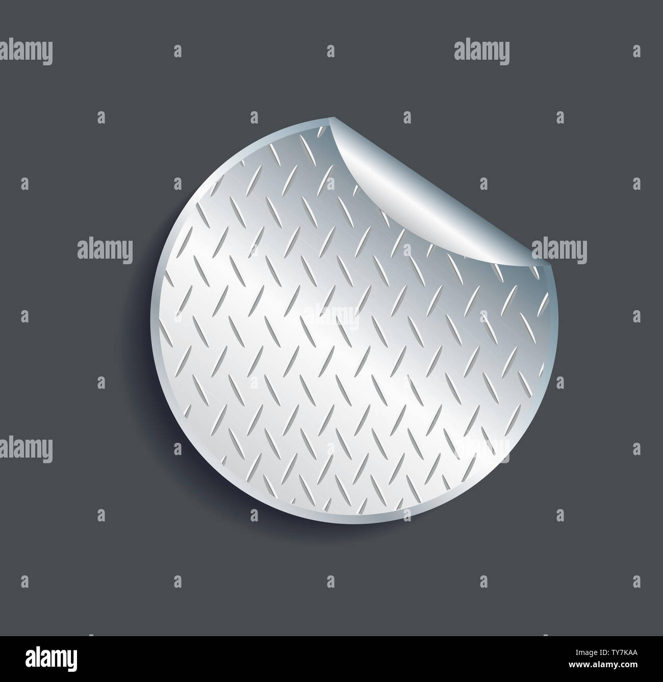 Pin silver circular circle hi-res stock photography and images - Alamy