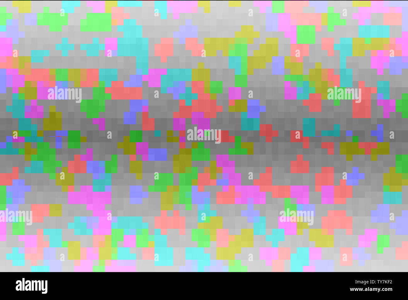 Abstract colorful glitch gradient background. Texture with pixel square ...