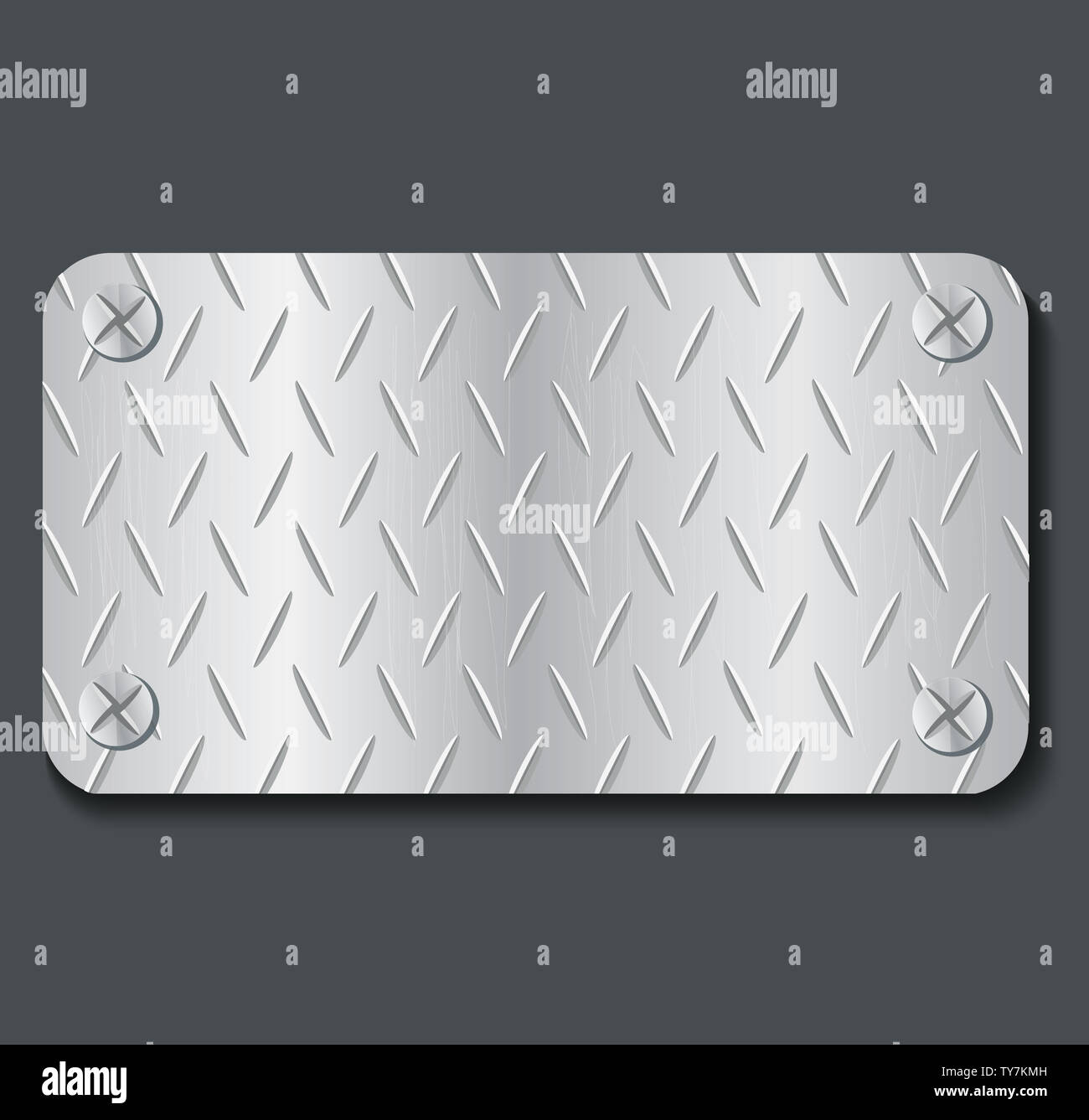 plate metal banner background Stock Photo - Alamy