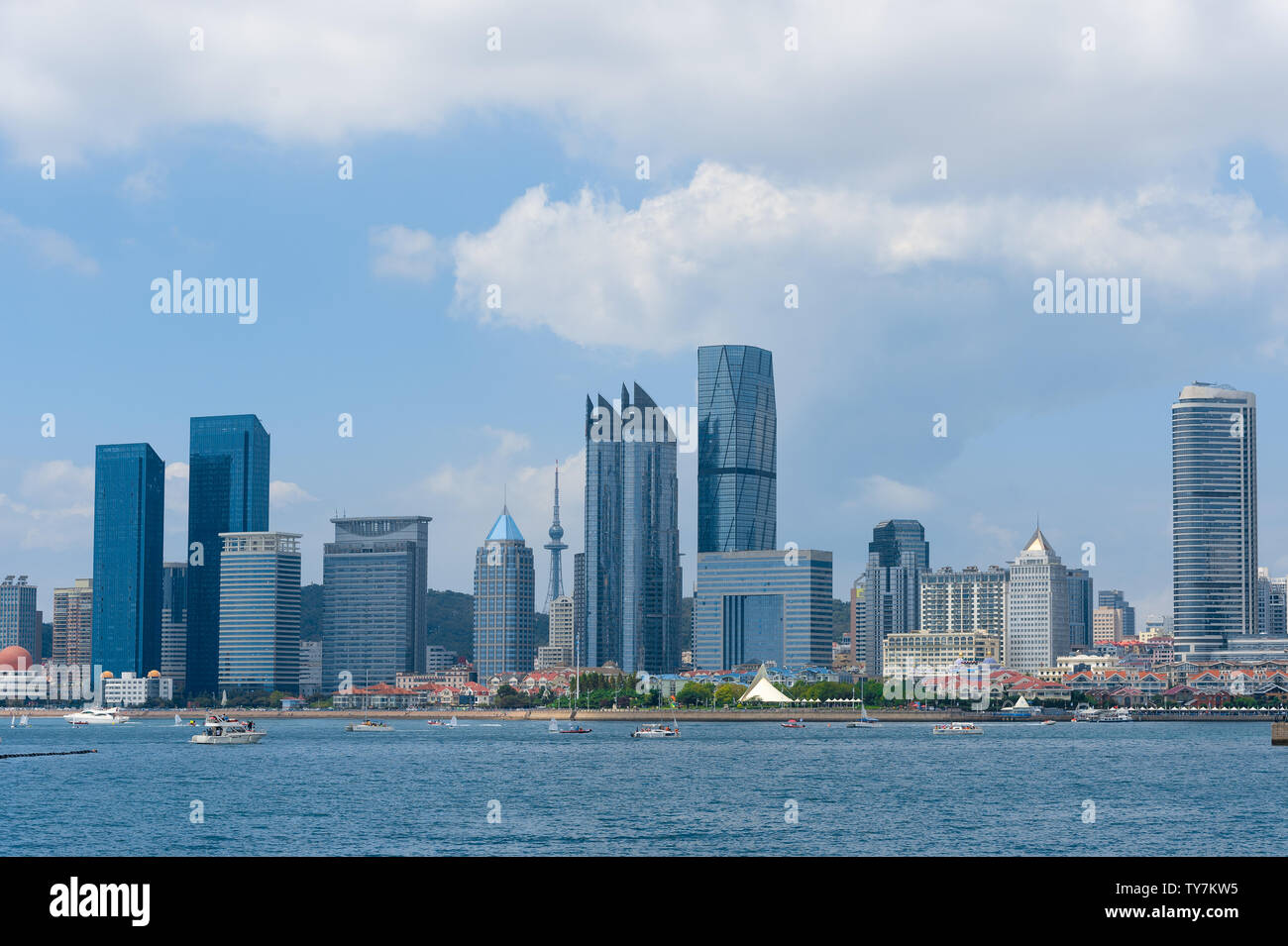 Modern architecture in eastern Qingdao Stock Photo - Alamy