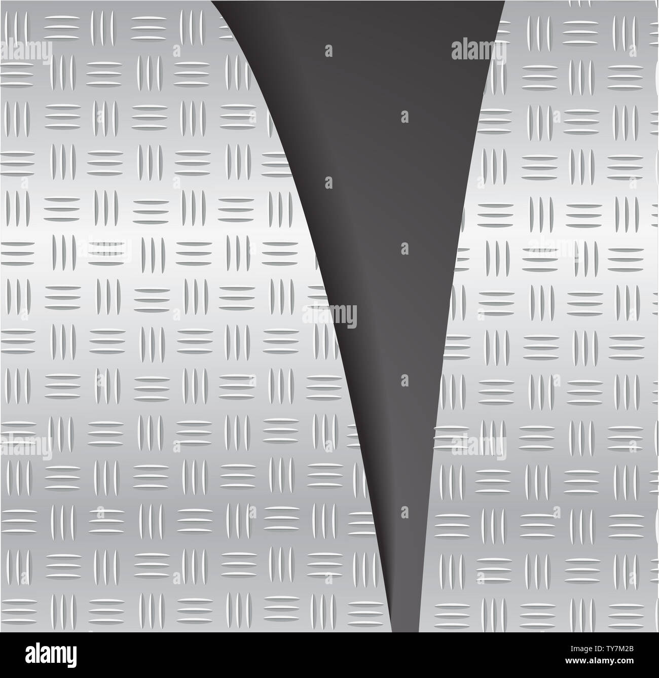 cut plate metal tearing and space black background Stock Photo - Alamy