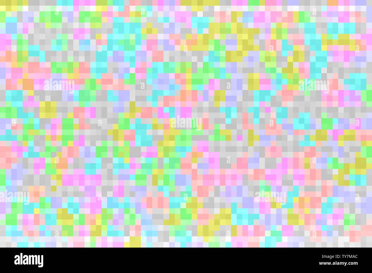 Abstract colorful glitch gradient background. Texture with pixel square ...