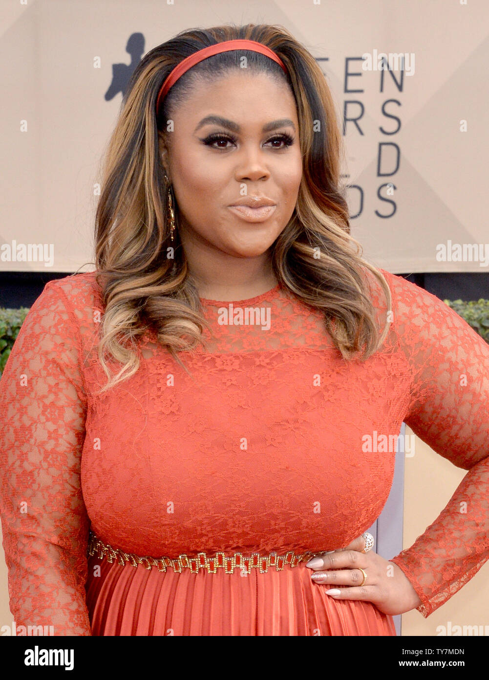 Nina Parker arrives for the the 24th annual SAG Awards held at the ...