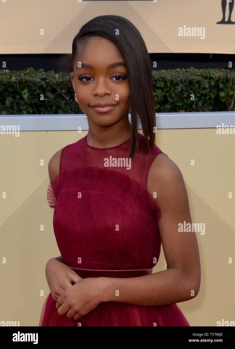 Marsai Martin arrives for the the 24th annual SAG Awards held at the ...