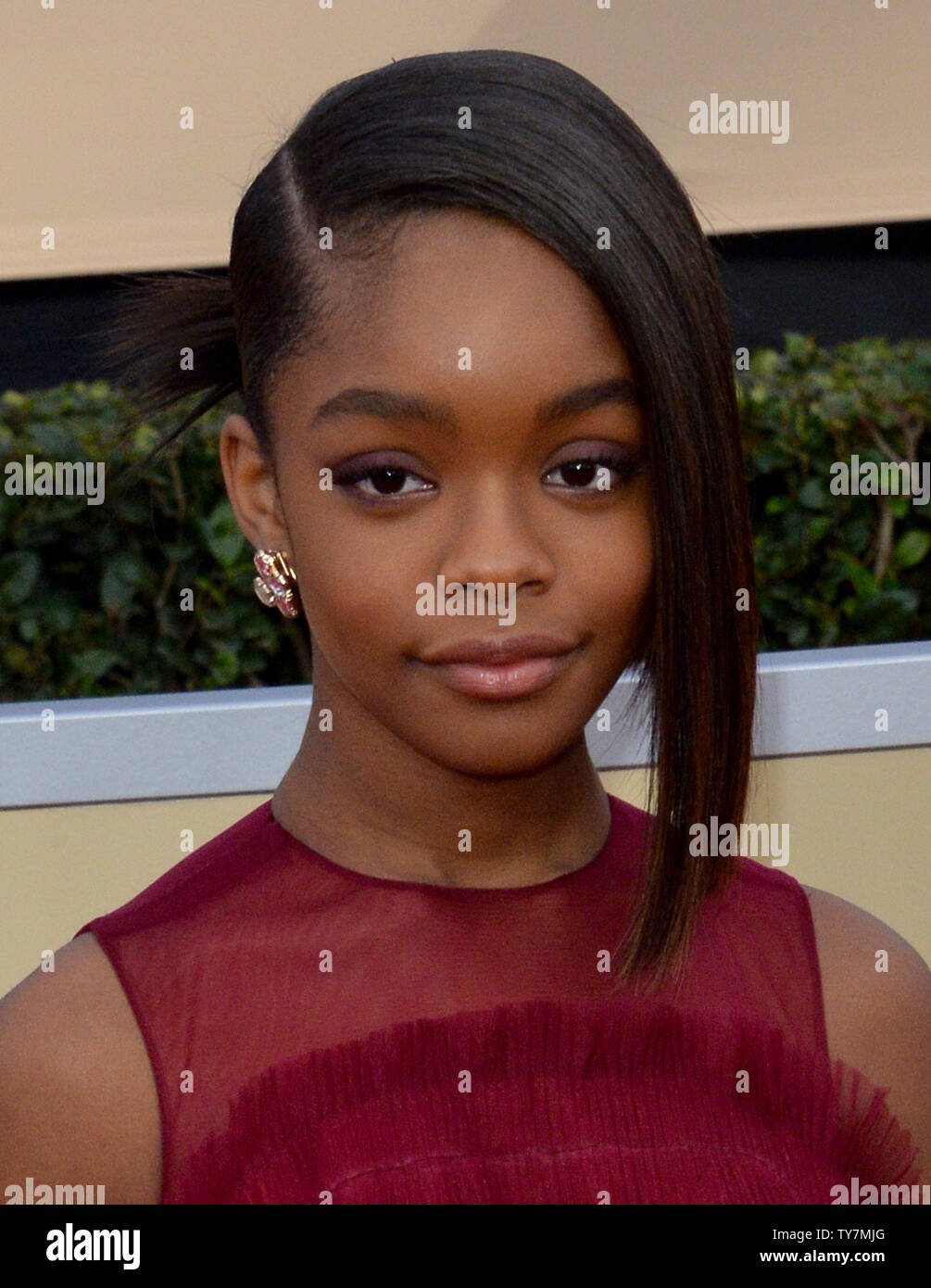 Marsai Martin arrives for the the 24th annual SAG Awards held at the ...