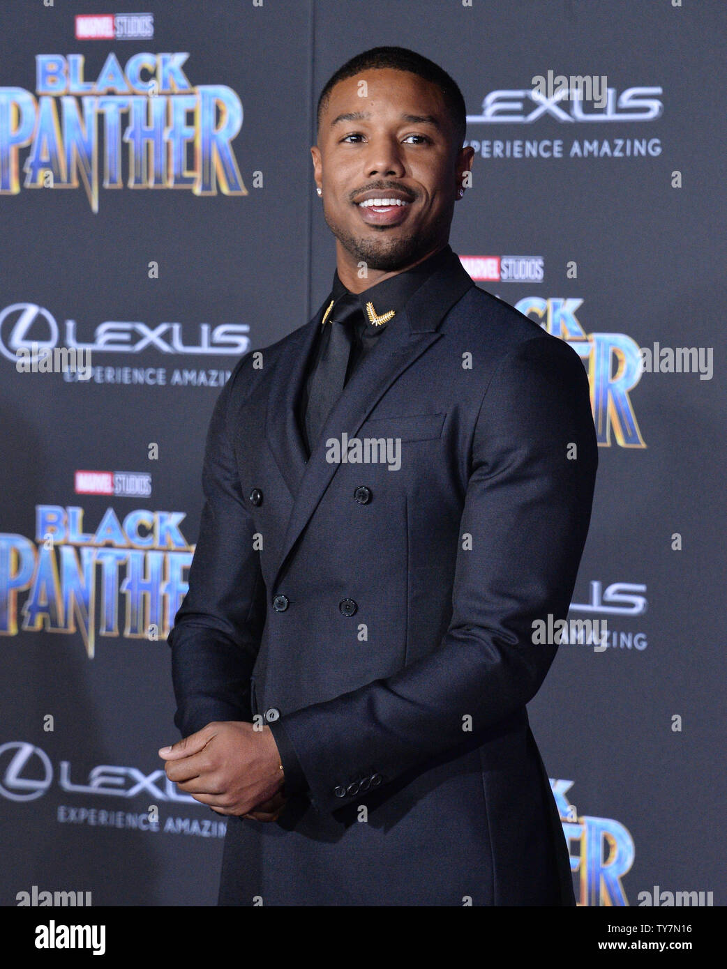 Cast member Michael B. Jordan attends the premiere of the sci-fi motion ...