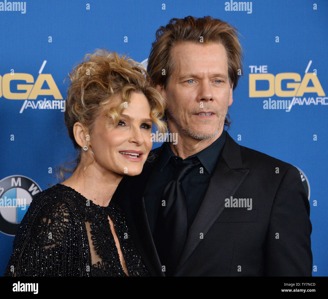 Actors Kyra Sedgwick (L) and Kevin Bacon attend the 70th annual ...