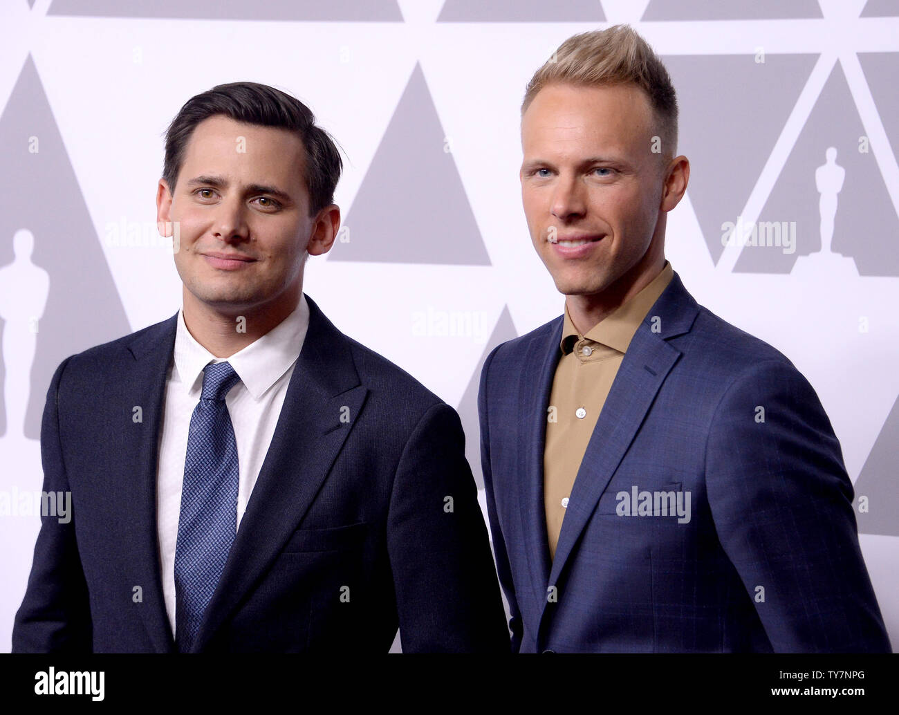 Composers Benj Pasek and Justin Paul attend the 90th annual Academy ...