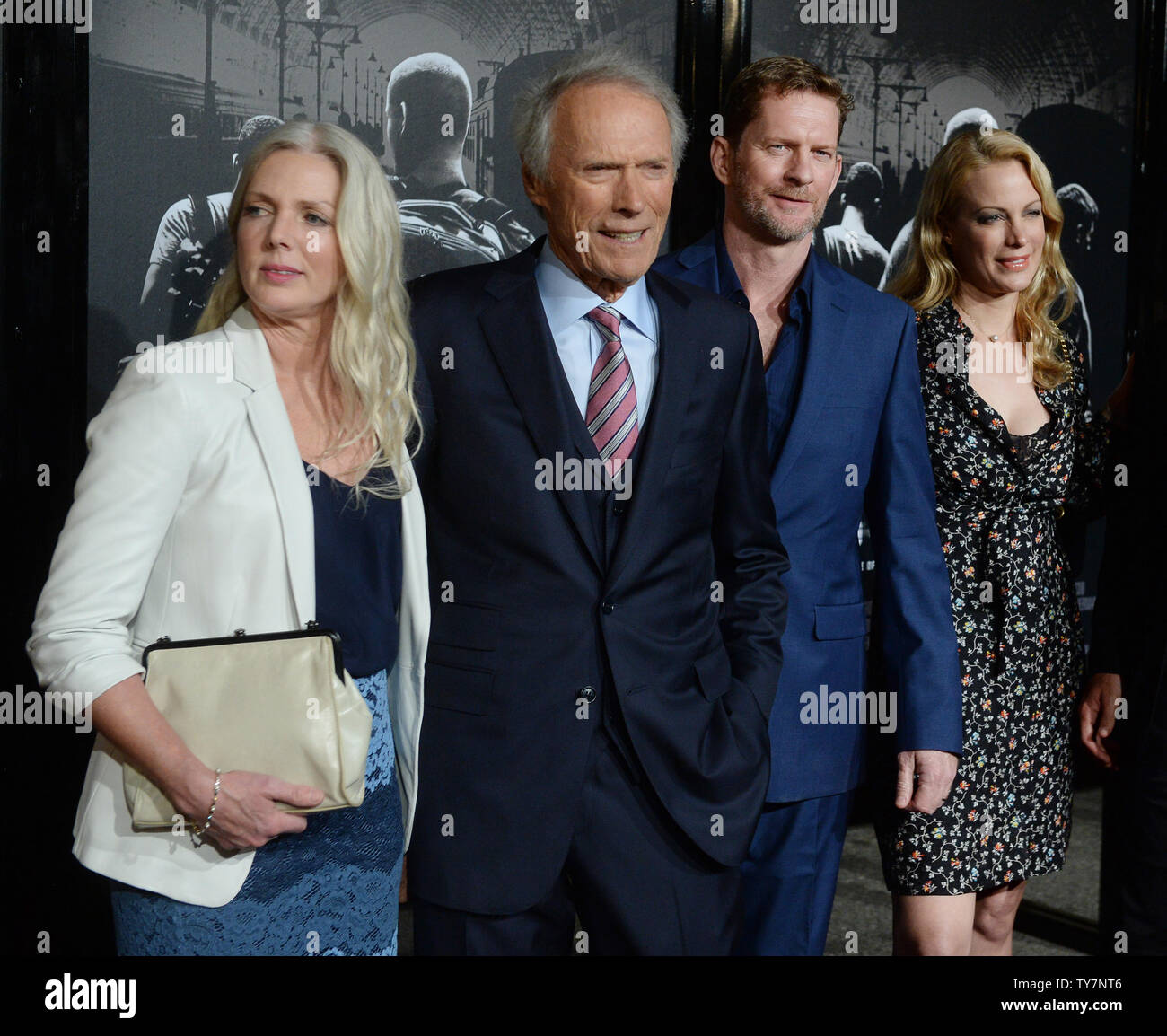 Director/producer Clint Eastwood, Christina Sanders, Kyle Eastwood and ...