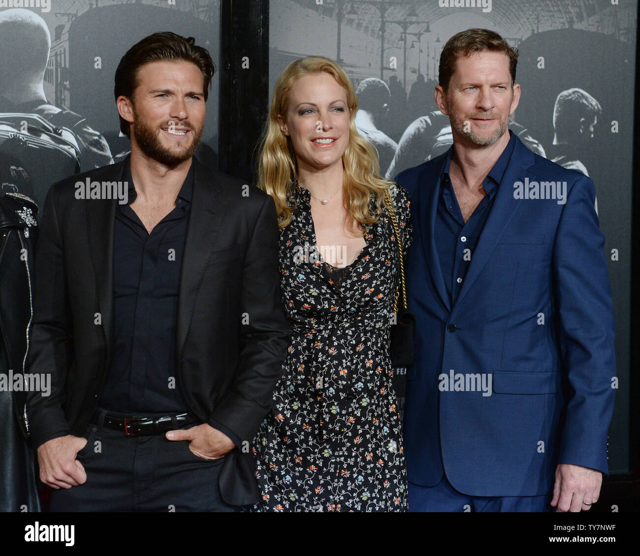 Actors Scott Eastwood and Alison Eastwood and musician Stacy Poitras (L ...