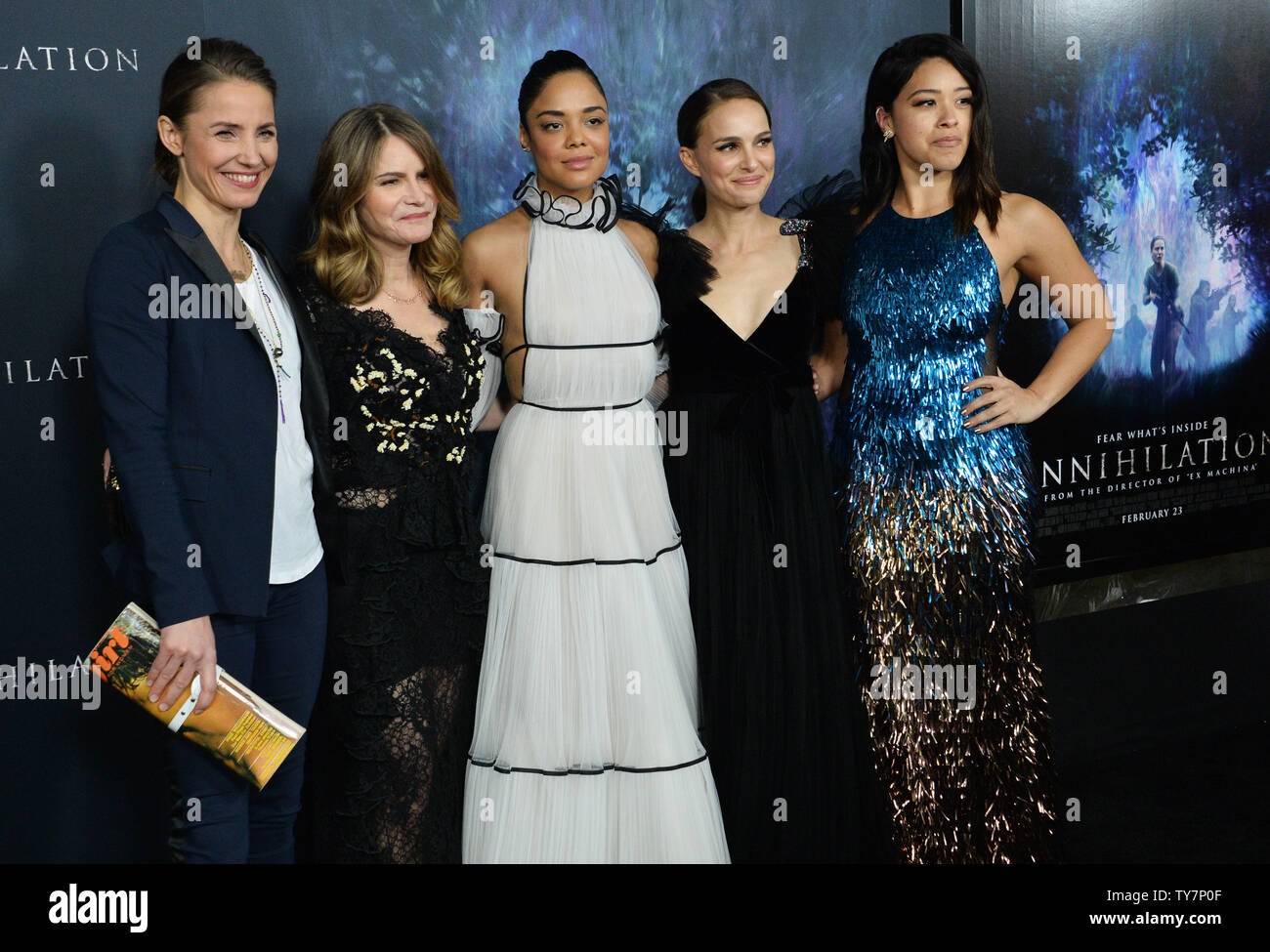 Cast members Tuva Novotny, Jennifer Jason Leigh, Tessa Thompson ...