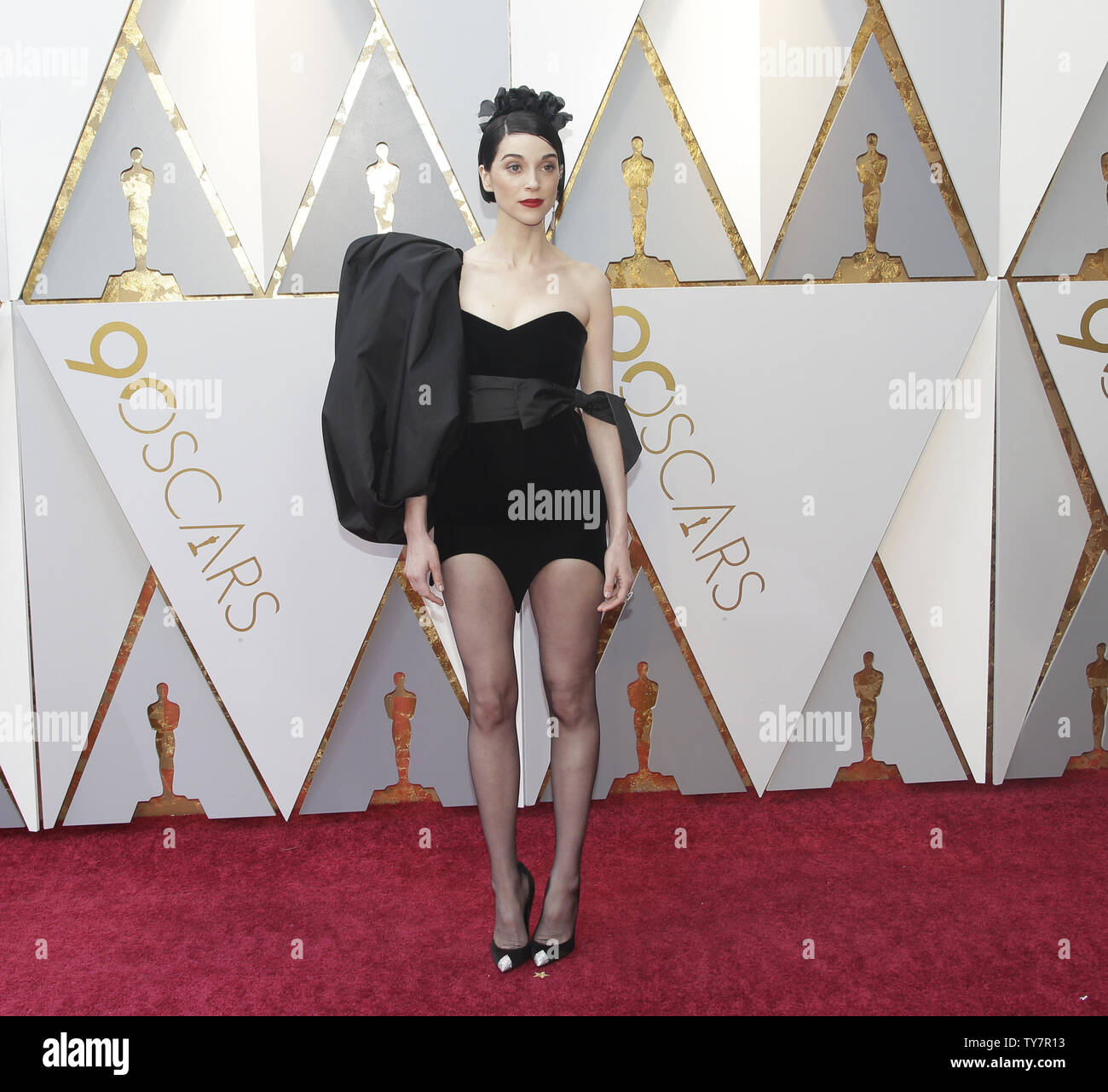 St. Vincent arrives on the red carpet for the 90th annual Academy ...