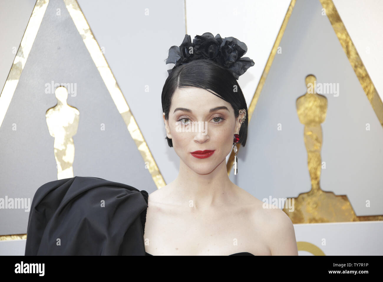 St. Vincent arrives on the red carpet for the 90th annual Academy ...